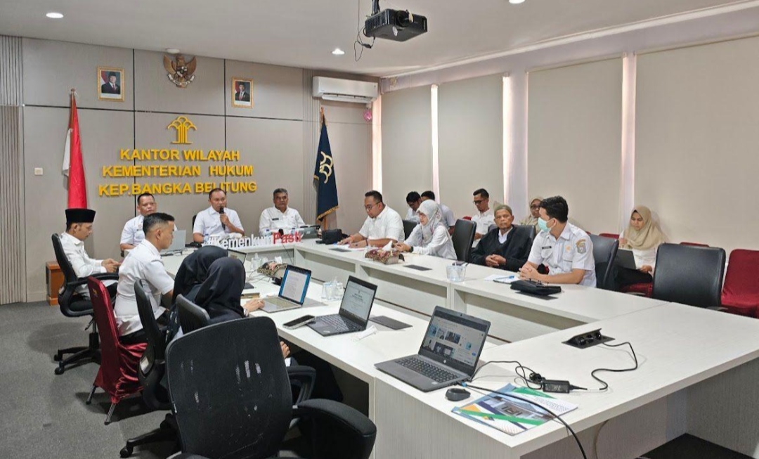 Kanwil Kemenkum Babel Lakukan Pengharmonisasian Ranperkada Kabupaten ...